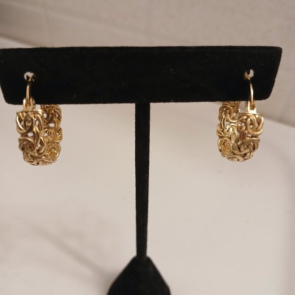 Technibond | Jewelry | Technibond Byzantine Link Earrings | Poshmark
